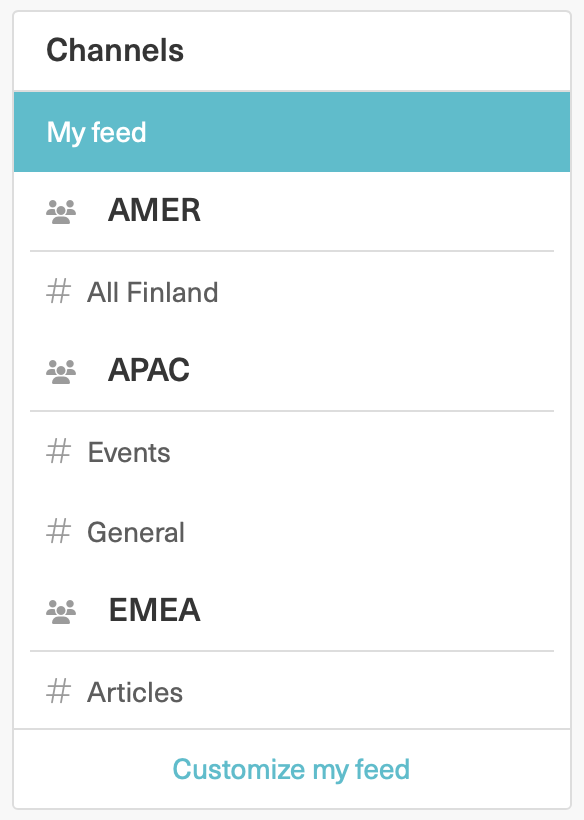 Subscribing to channels and content – Haiilo Advocacy Knowledge Base