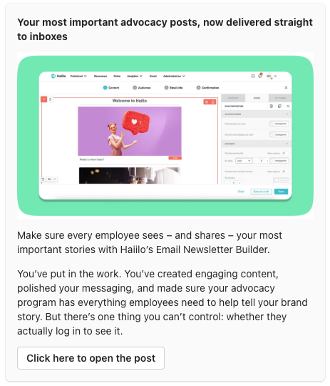 Integration for Microsoft Teams – Haiilo Advocacy Knowledge Base